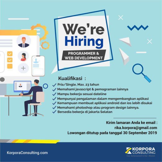 PT Korpora Trainindo Consultant Opens Job Vacancy - Universitas Pembangunan Nasional Veteran Jakarta